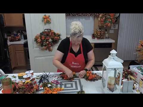 How to Make DIY Fall Floral Lantern Swag Tutorial - YouTube