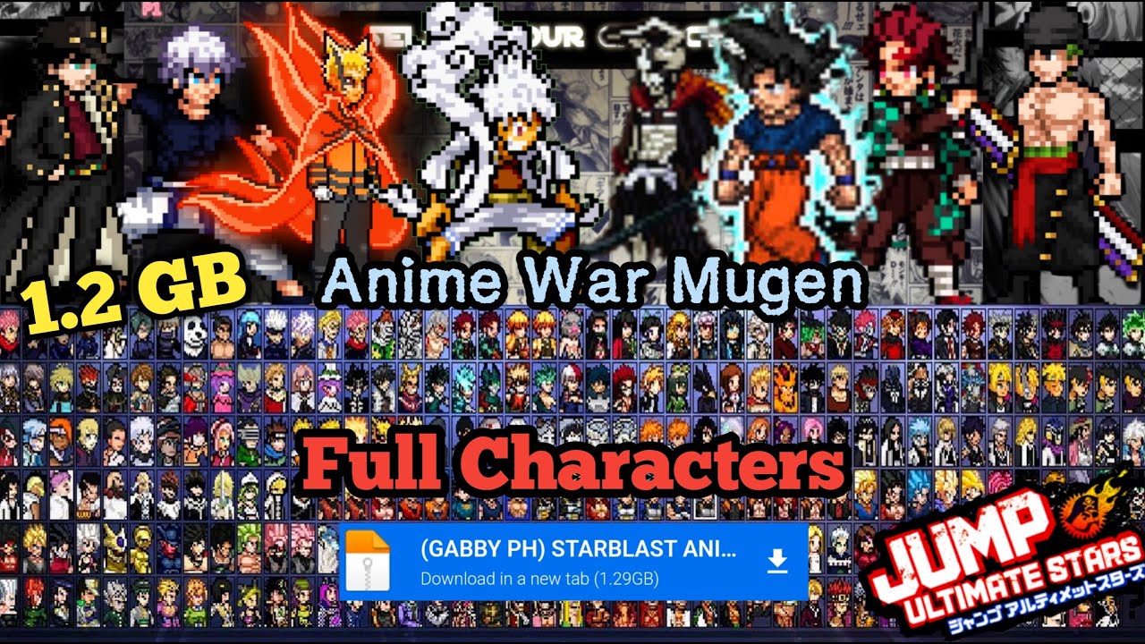 Update!! Anime War Mugen Best Characters Android Offline - YouTube
