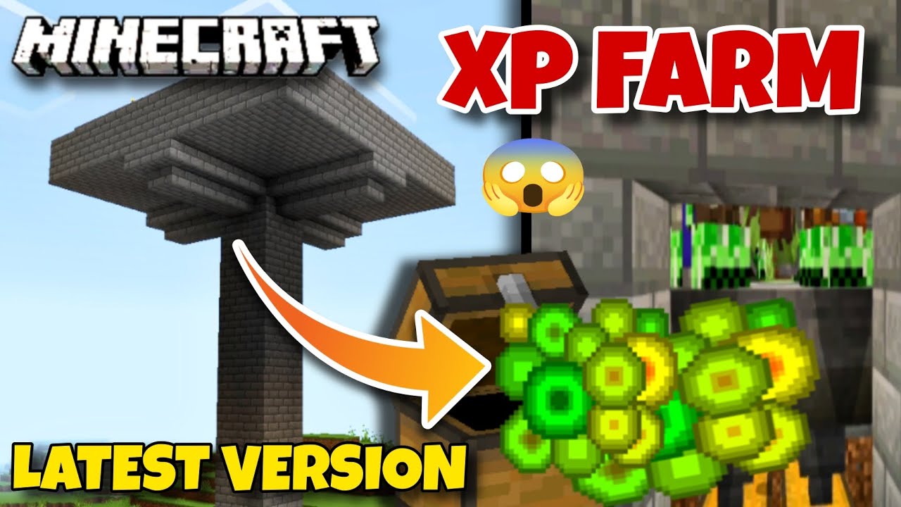 How To Build A Xp Farm In Minecraft Pocket Edition 1.20 || Xp Farm ...
