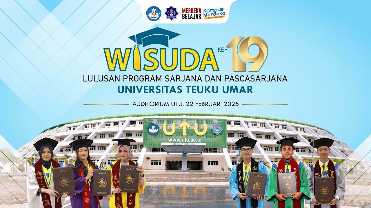 Live!! UPACARA WISUDA SARJANA DAN PASCASARJANA KE-XIX UNIVERSITAS TEUKU UMAR - YouTube