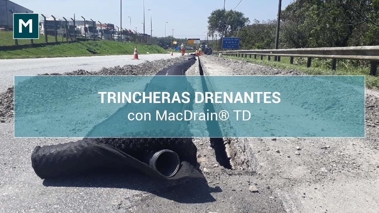 Trincheras Drenantes con MacDrain® FP | SP 041, 055, 150 y | Brasil ...