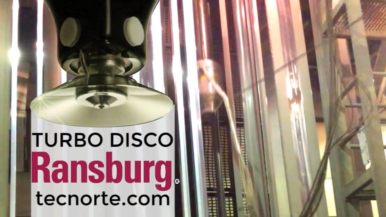 Turbo Discos Ransburg para pintura electrostática - YouTube