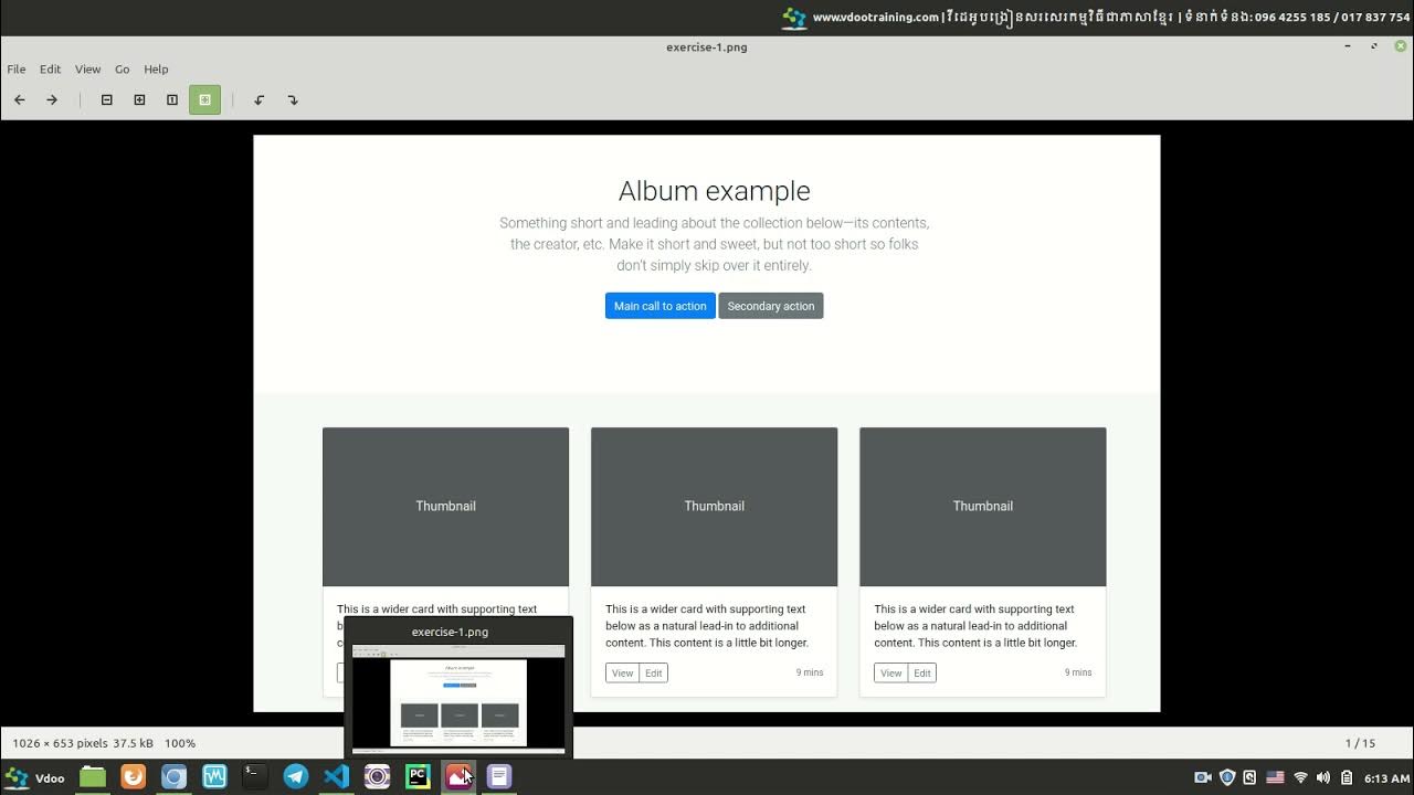 Create exercise 1 in Bootstrap - YouTube