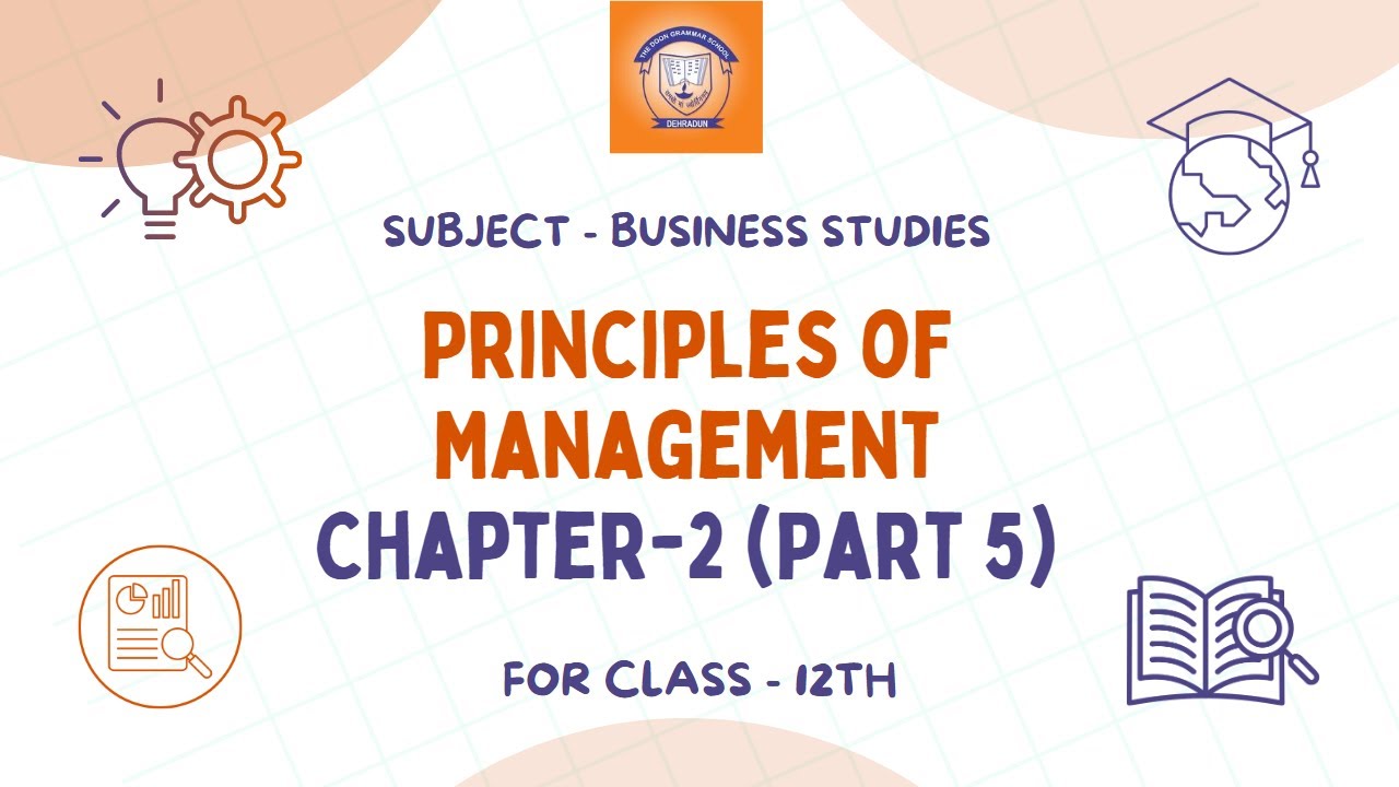 Principles of Management | Class 12 Business Studies Chapter 2 | Part 5 ...