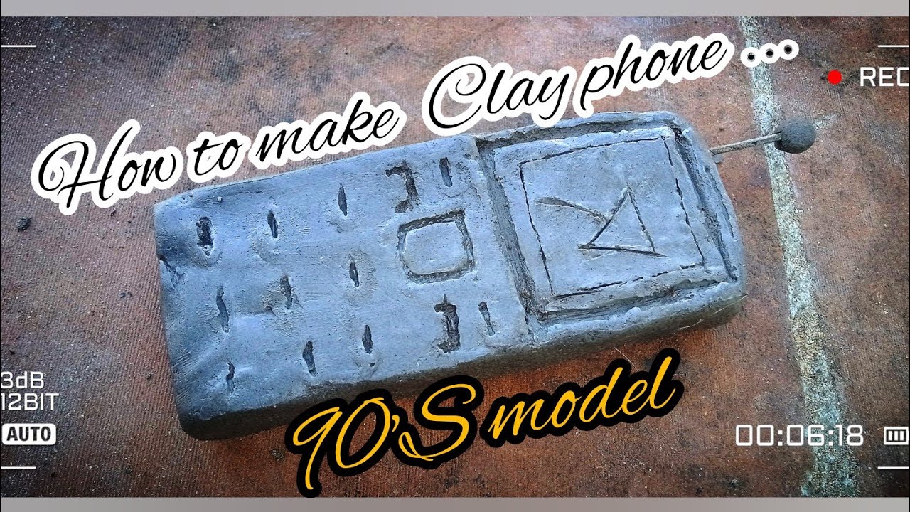 THE CLAY ART BY OLD PHONE.. - YouTube
