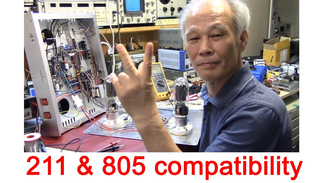 high power transmitting tube compatibility test ; 805 and 211 for SET ...