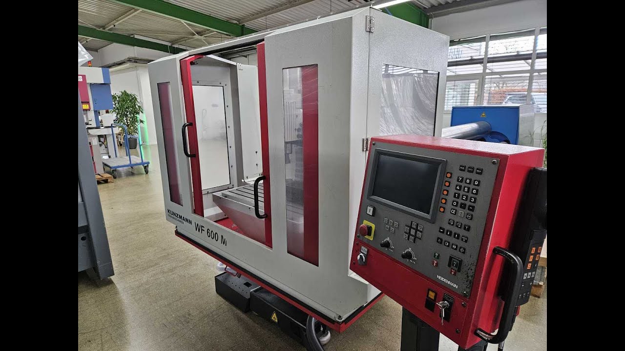 Funktionsvideo: Kunzmann WF 600 M Fräsmaschine (2012) - YouTube