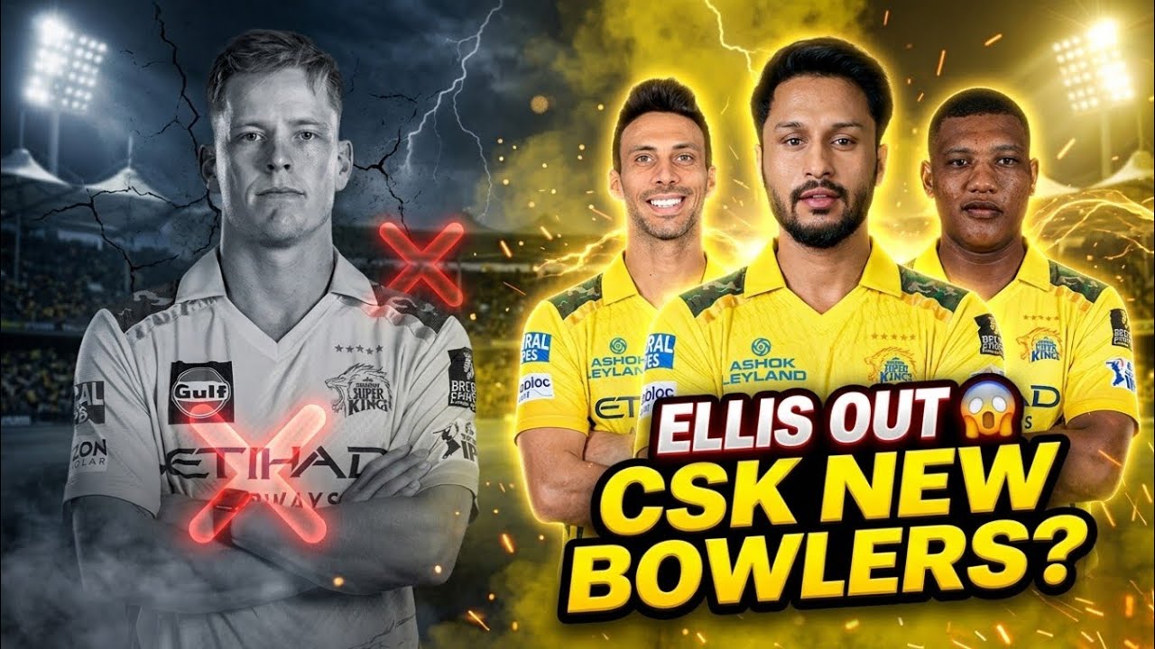 CSK Replacement for Nathan Ellis 😱 4 Dangerous Bowlers Shortlisted ...