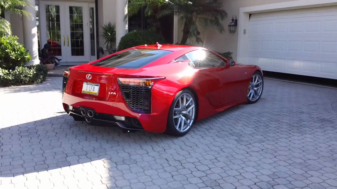 MOTRface.com 2012 Lexus LFA Red - video 3 of 3 - YouTube