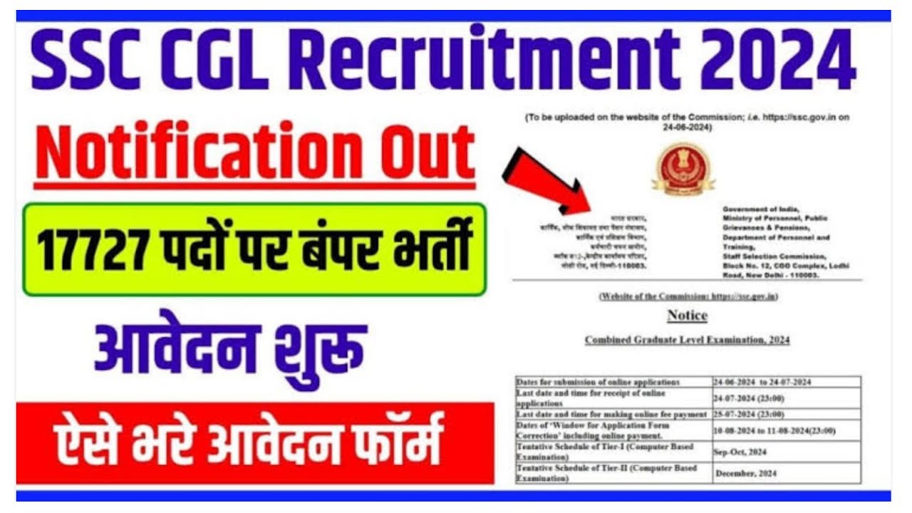 SSC CGL VACANCY 2024 | SSC CGL 2024 | Syllabus, Salary, Selection ...