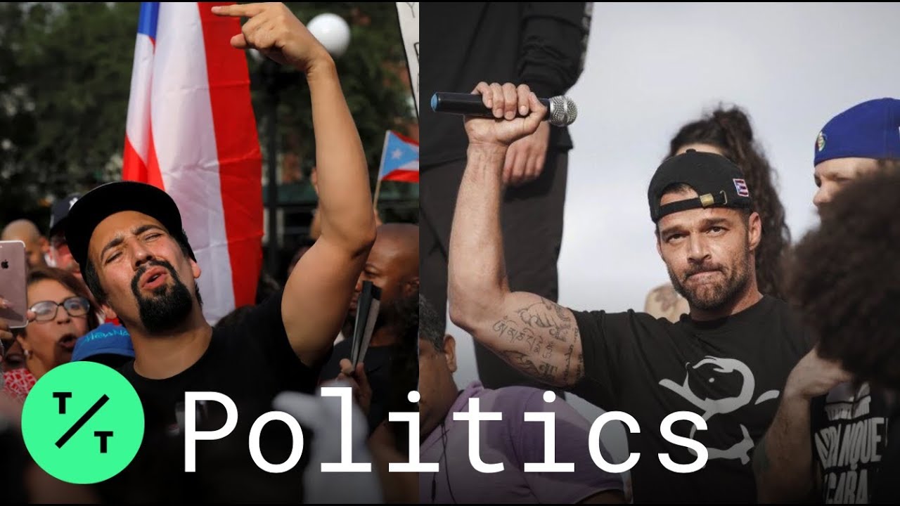 Lin-Manuel Miranda, Ricky Martin and More Protests Puerto Rico Gov ...