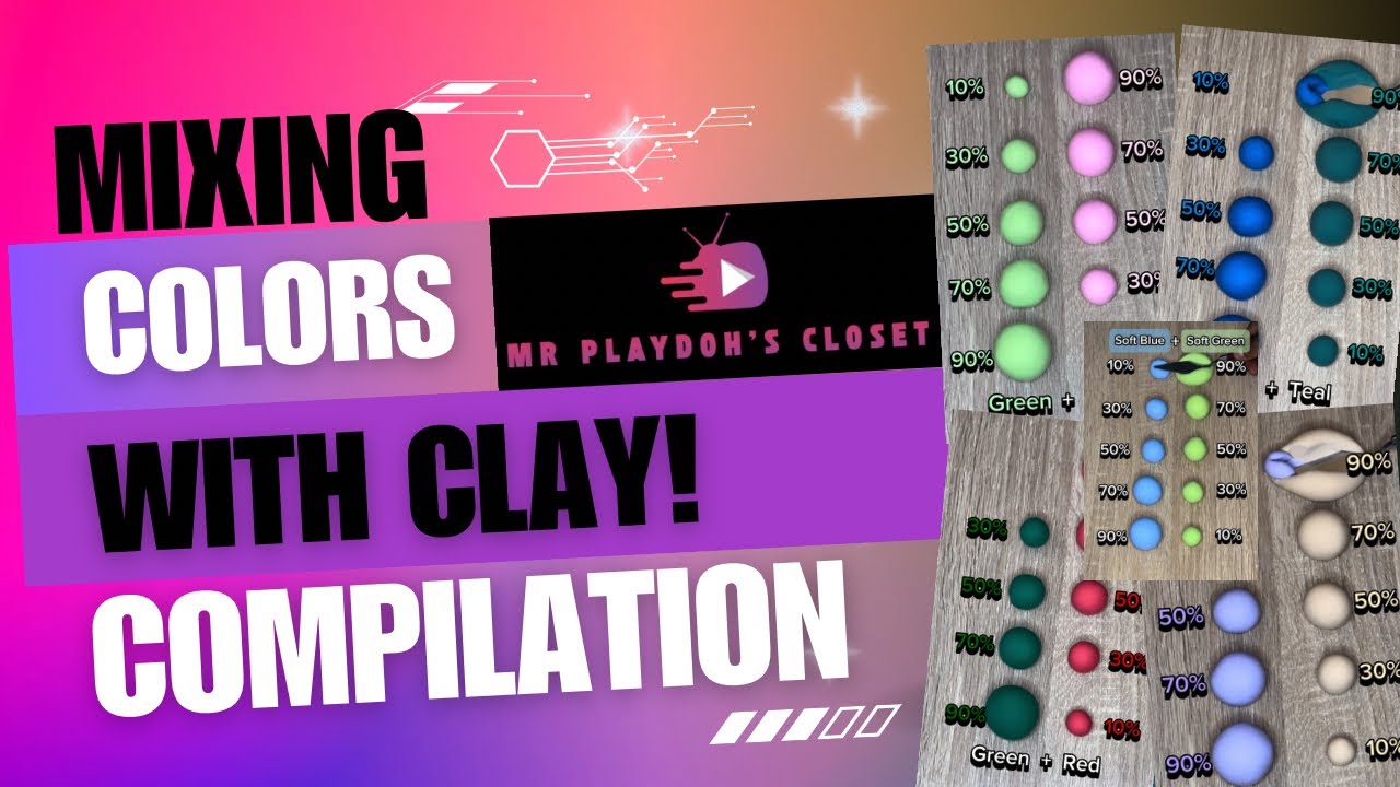 Top Satisfying Clay Color Mixing Combinations - YouTube
