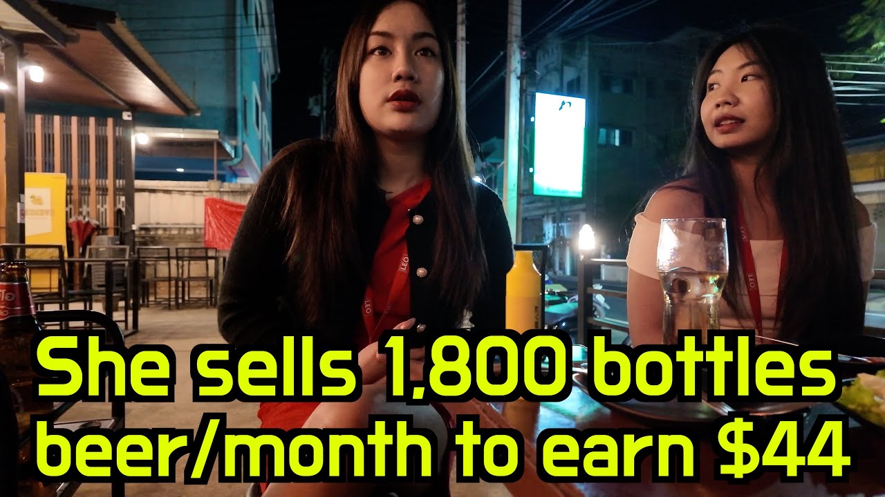 Best rural Thai restaurant Ep.2, This cute waitress sells 1,800 bottles ...