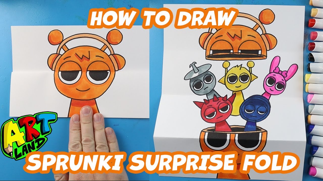 How to Draw a Sprunki Folding Surprise - YouTube