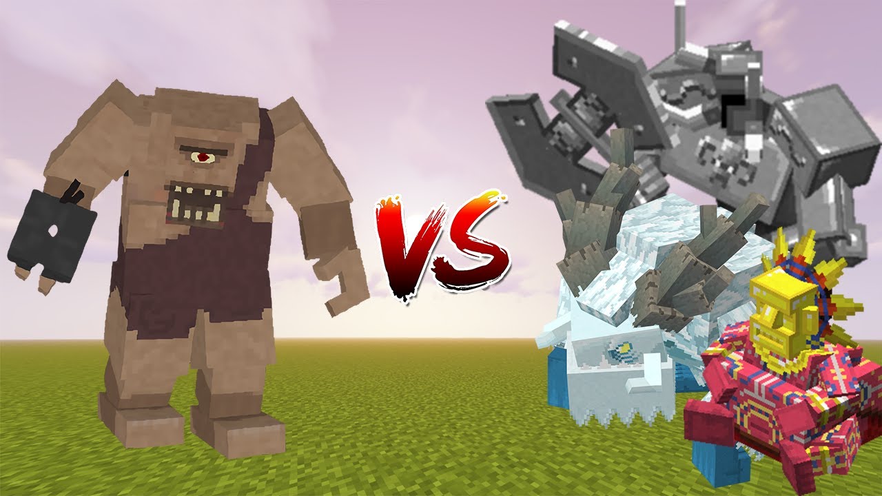 Cyclops Vs. Mowzie's Mobs in Minecraft - YouTube
