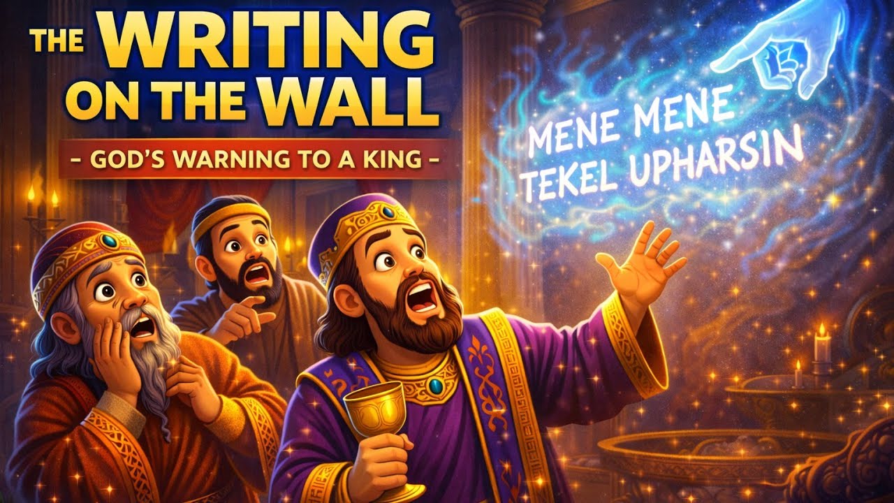 The Writing on the Wall | God’s Warning to a King | Bible Story for ...