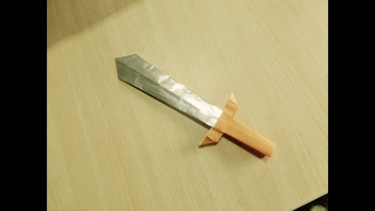 Wie man Schwert macht. Origami. Die Kunst des Papierfaltens. - YouTube