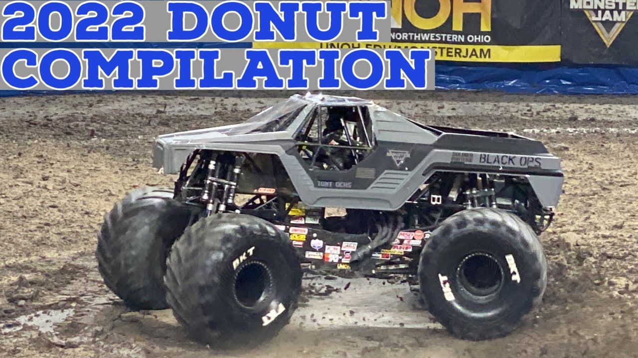 2022 Monster Jam Donut Compilation - YouTube
