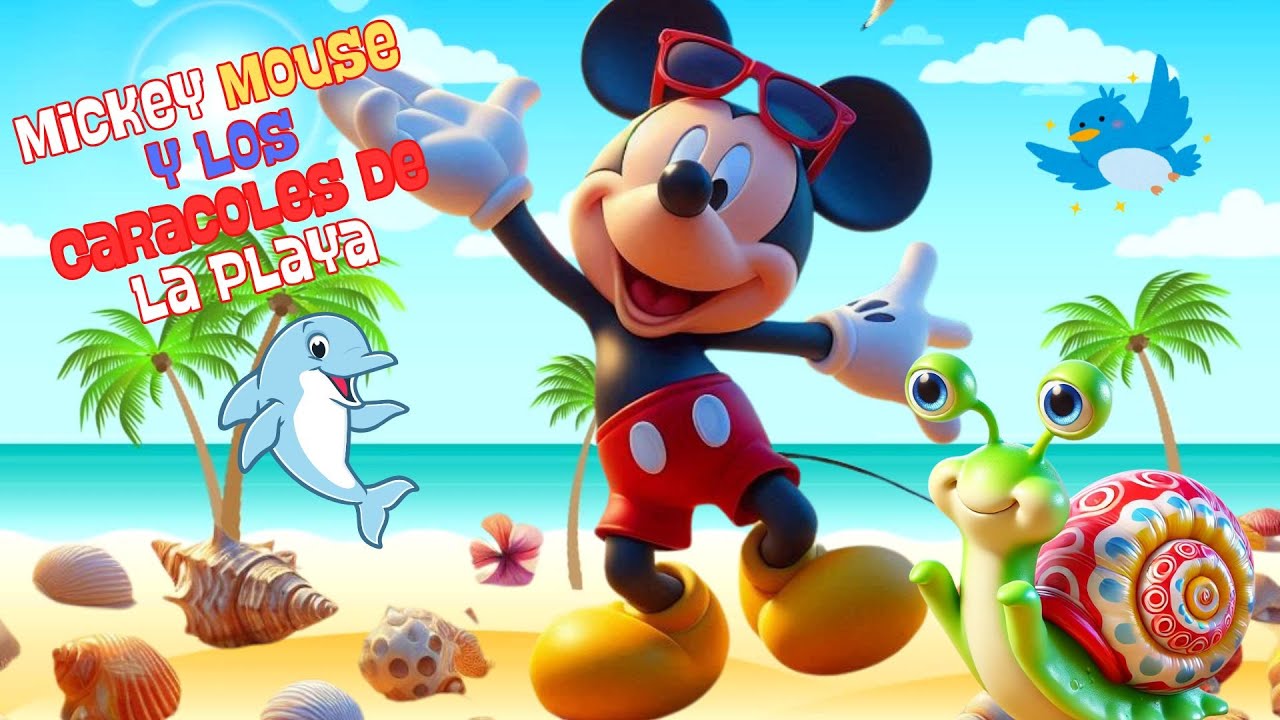 MICKEY MOUSE Y LOS CARACOLES DE LA PLAYA - CANCION INFANTIL EDUCATIVA ...