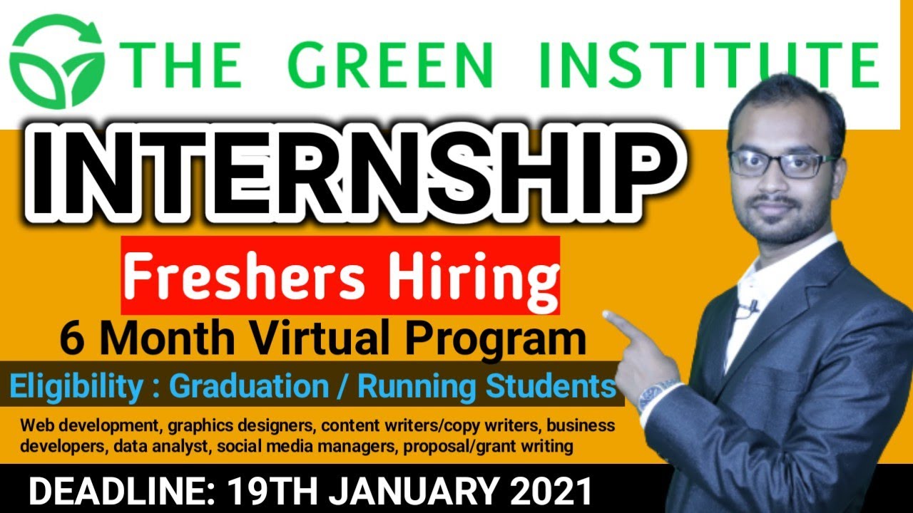 Internship for Graduate Students The Green Institute 6months Internship ...