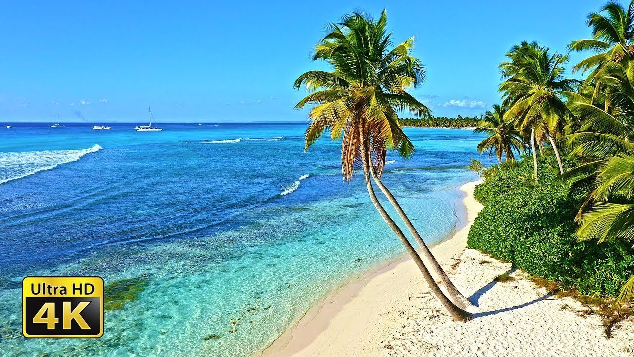 BEACH ISLAND IN 4K 60fps HDR (ULTRA HD) - YouTube