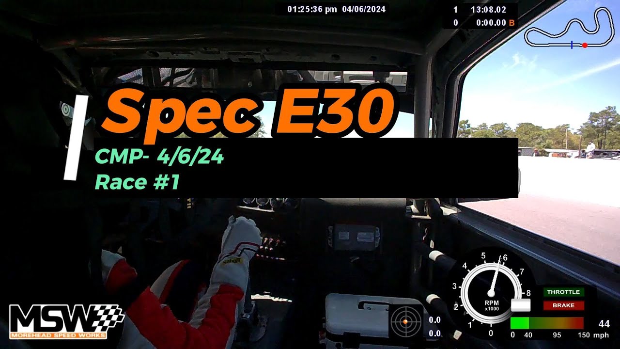 Spec E30- Roebling Road Raceway 4/6/24- Race #1 - YouTube