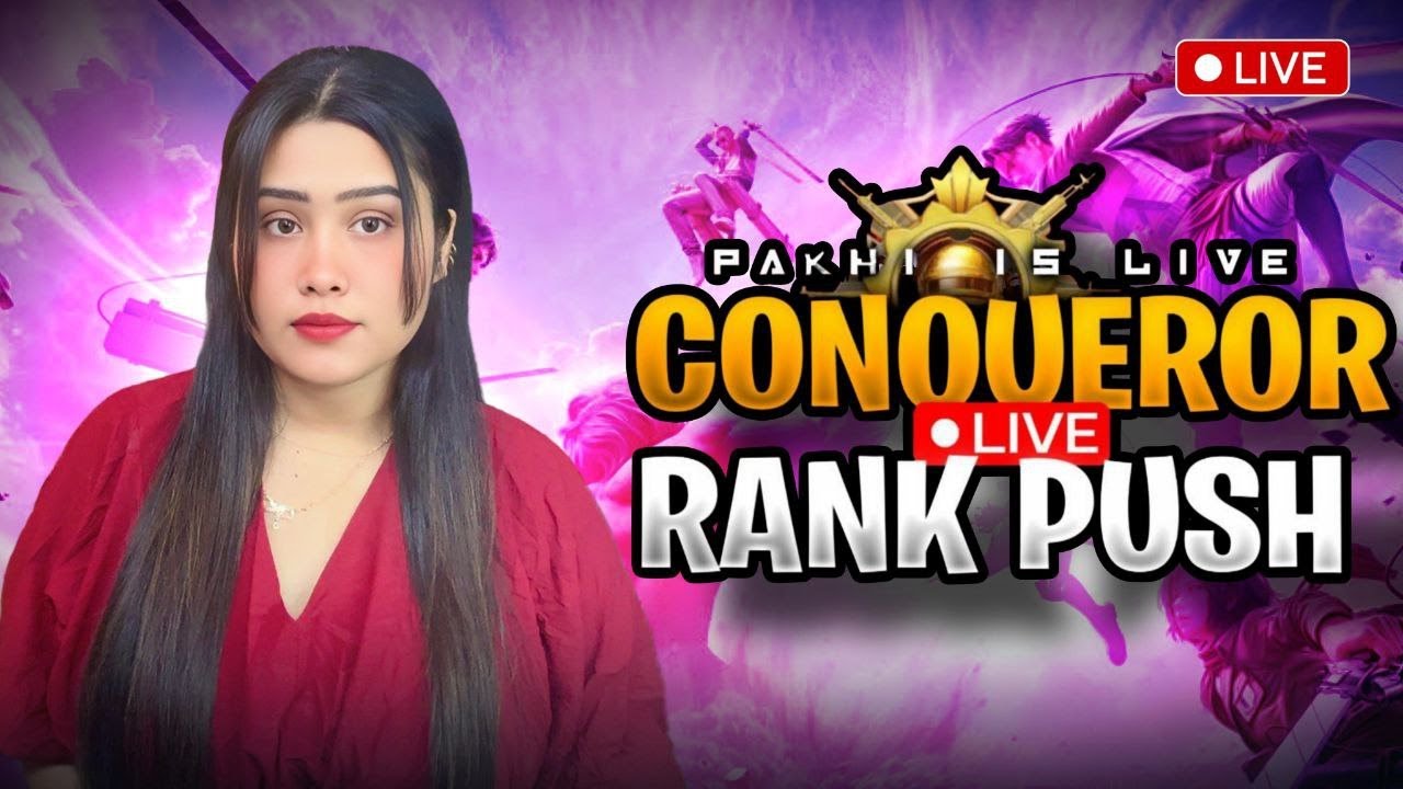 🌺BGMI LIVE GIRL | CONQUEROR RANK PUSH TOP 100 | PAKHI IS LIVE # ...