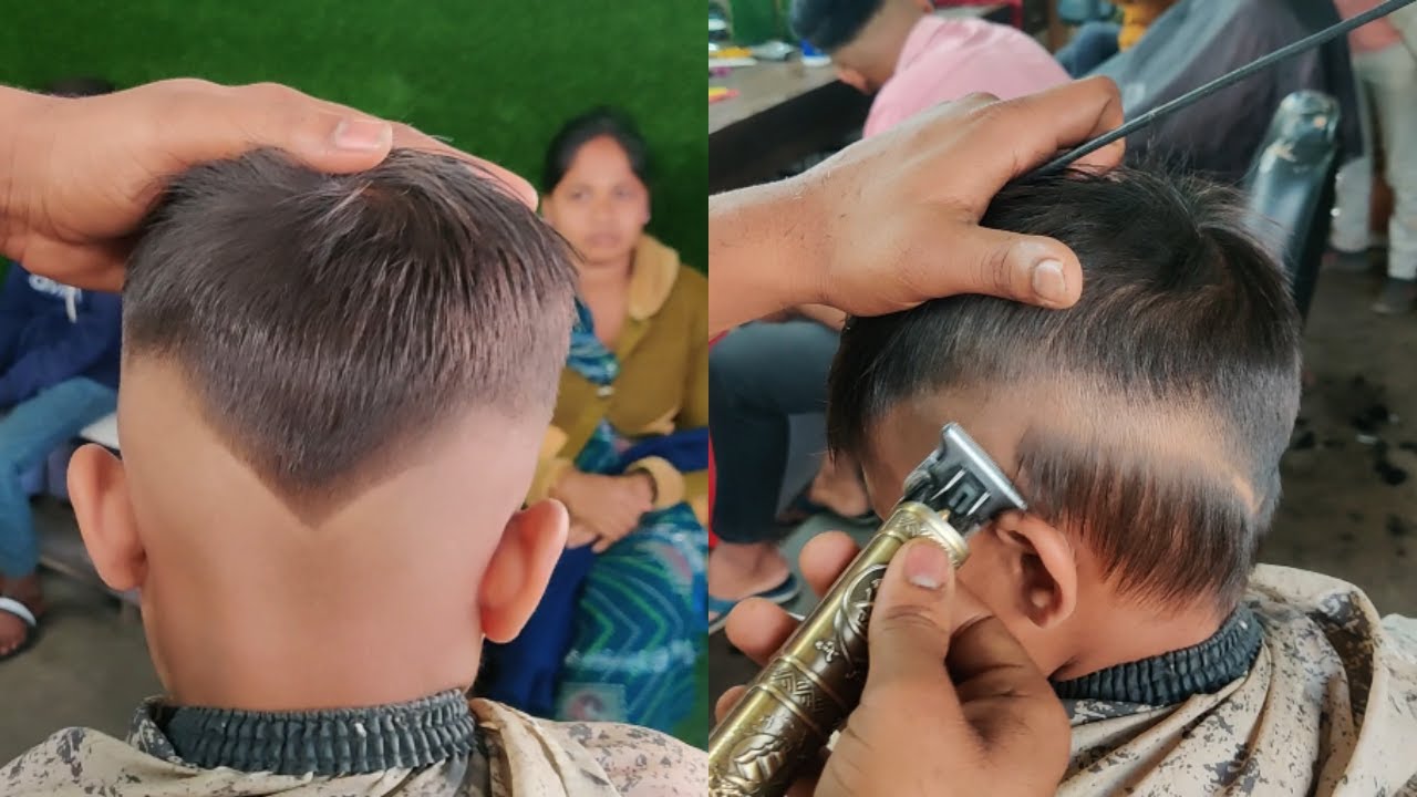 New slope haircut one side hairstyle full tutorial video - YouTube