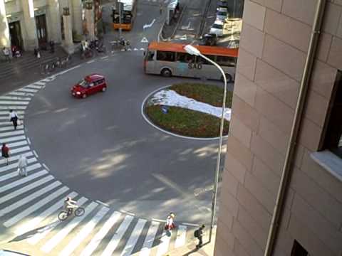 Bolzano, Italy Roundabout- Overhead 1 - YouTube