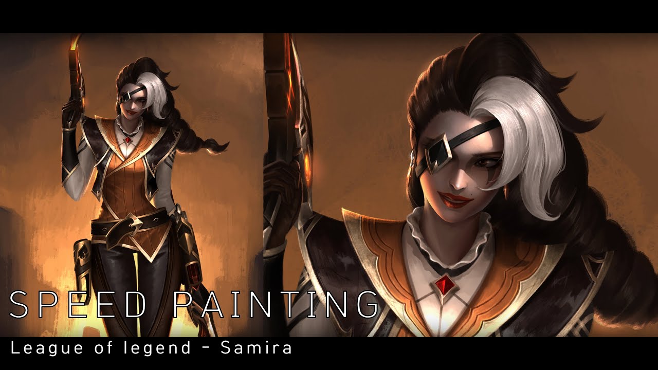 [LEAGUE OF LEGENDS] - Samira / Speedpainting - YouTube