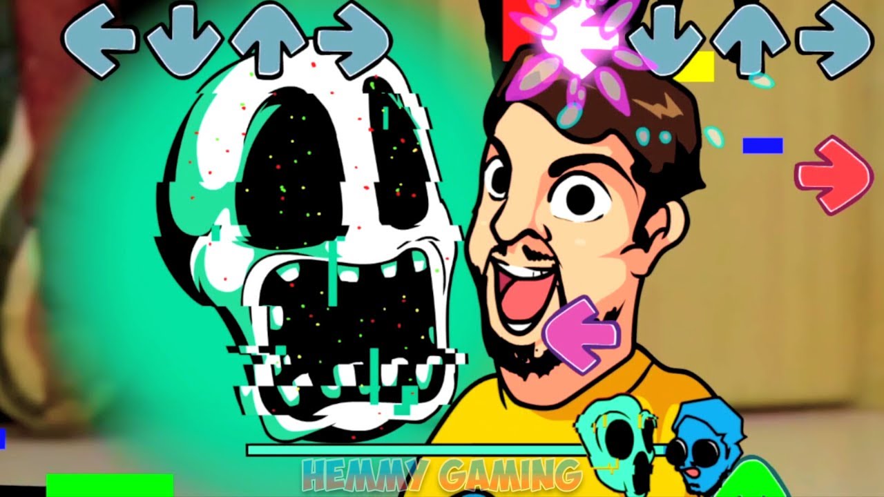 FNF Sliced mrbeast meme Vs Doors Ambush Sing it | FNF Attack of the ...