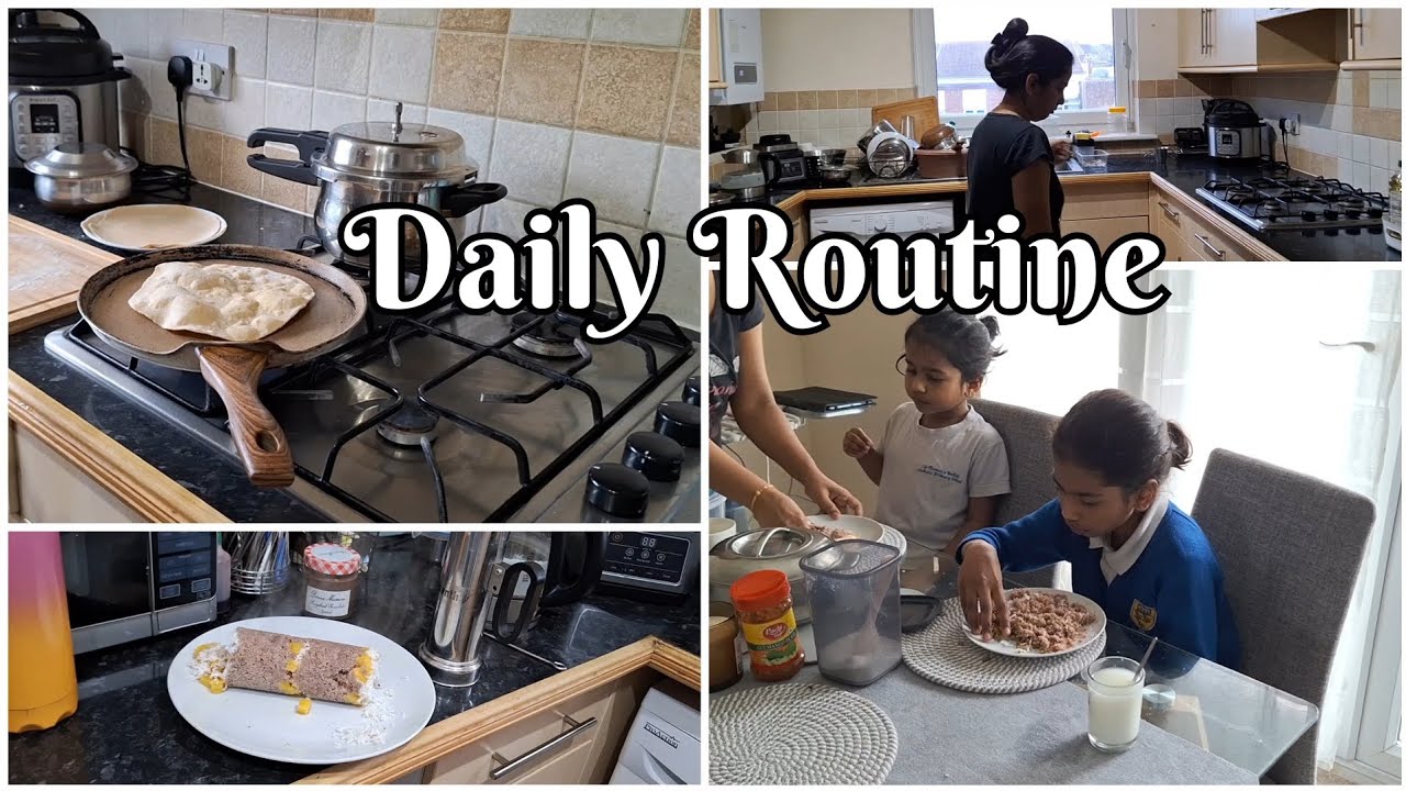 My Daily Routine | Mom of two Girls | Lunchbox Packing for Kid's - YouTube