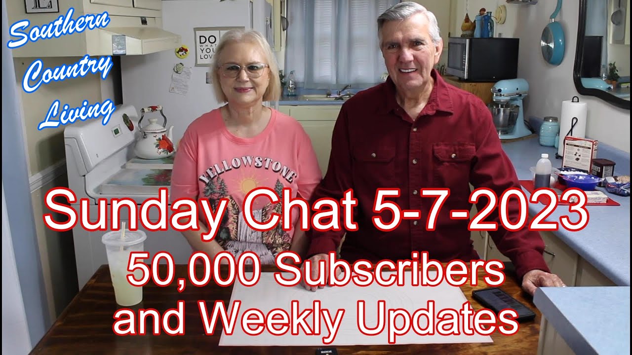 Sunday Chat 5-7-2023 -- 50,000 Subscribers and Weekly Updates - YouTube