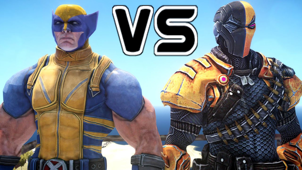 WOLVERINE VS DEATHSTROKE - EPIC BATTLE - YouTube