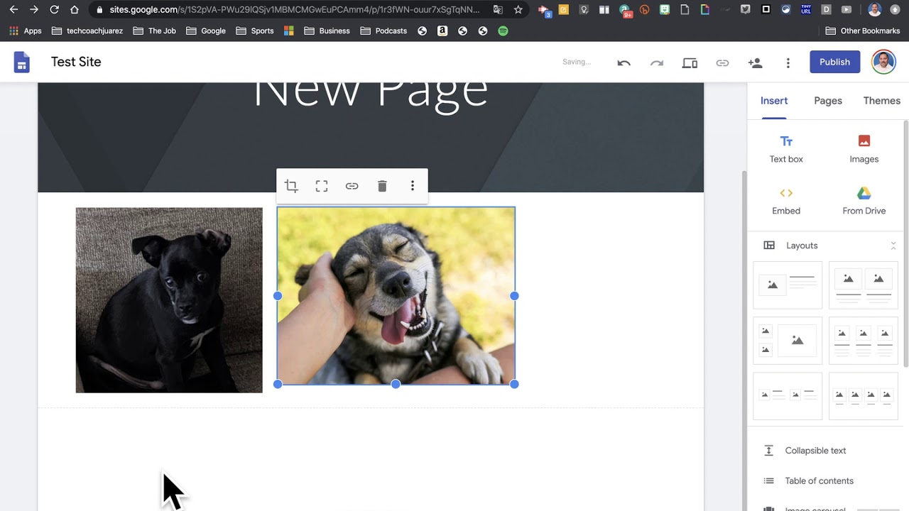 Google Sites Useful Tips for Teachers - YouTube