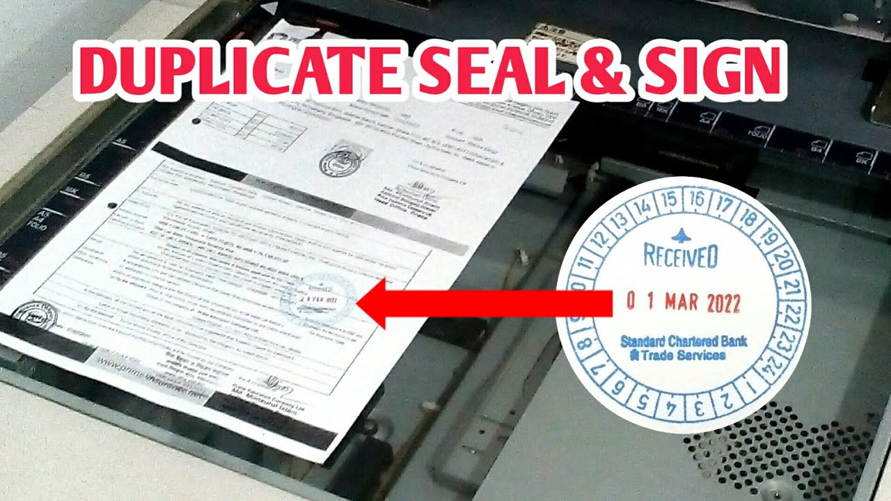 How to add duplicate seal or sign doing photocopy on documents। digital ...