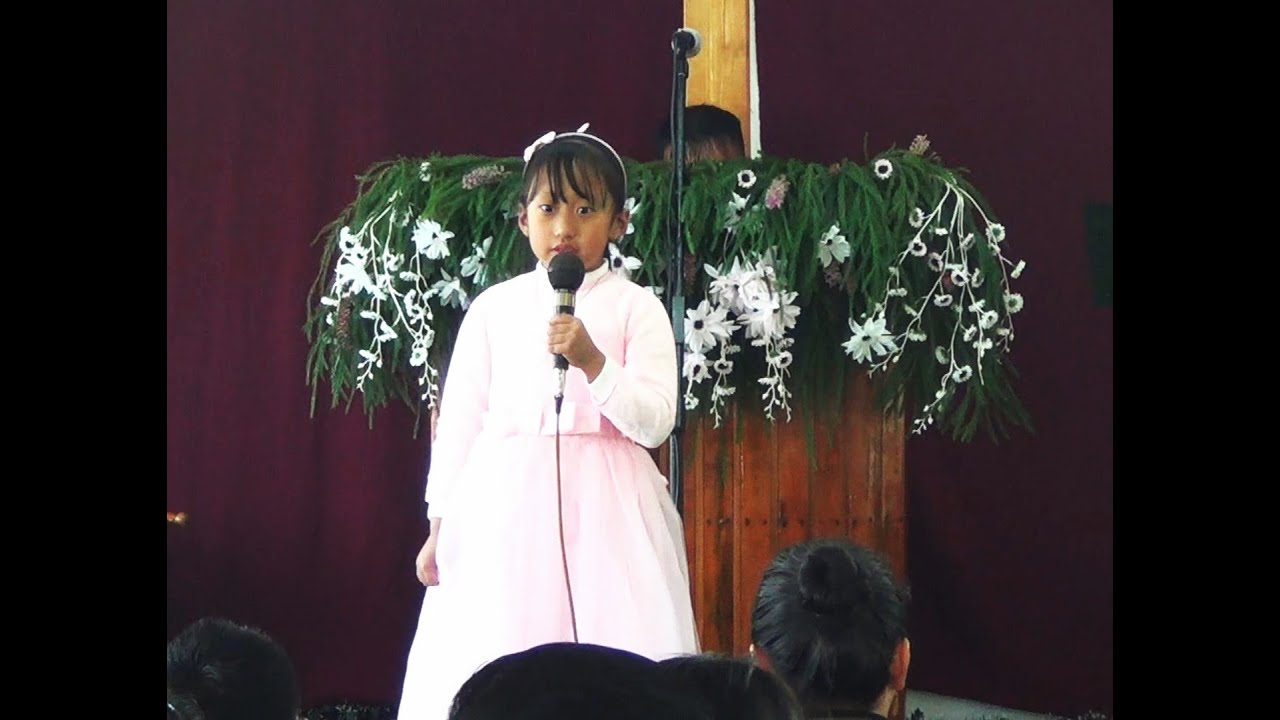 Bible reciting Psalms 23 by Miss. Osangben at MHPCC on 1st Jan 2025 ...