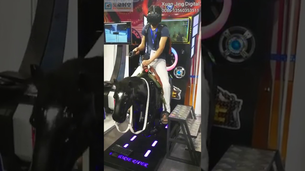 Xuan Jing Digital VR horse riding simulator - YouTube