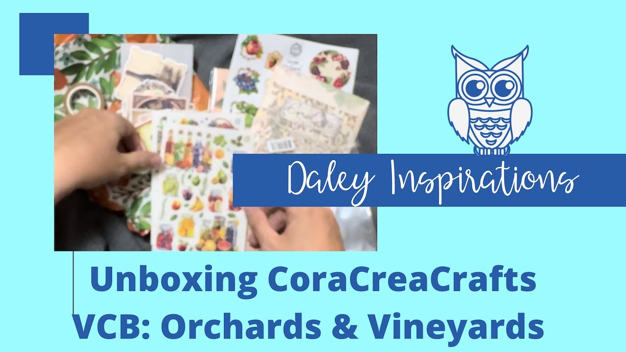 Cora Crea Crafts Unboxing: Vintage Craft Box: Orchards & Vineyards ...