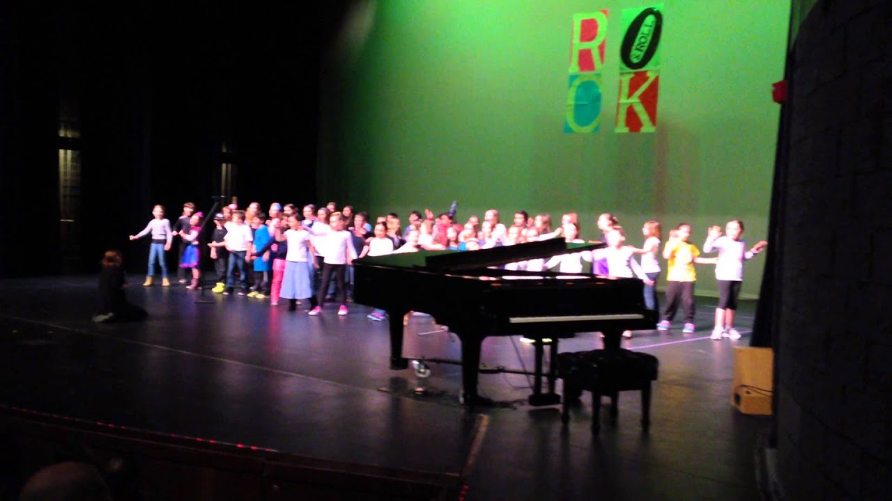 Elementary School Choir sings "Rock and Roll is Here to Stay" - YouTube