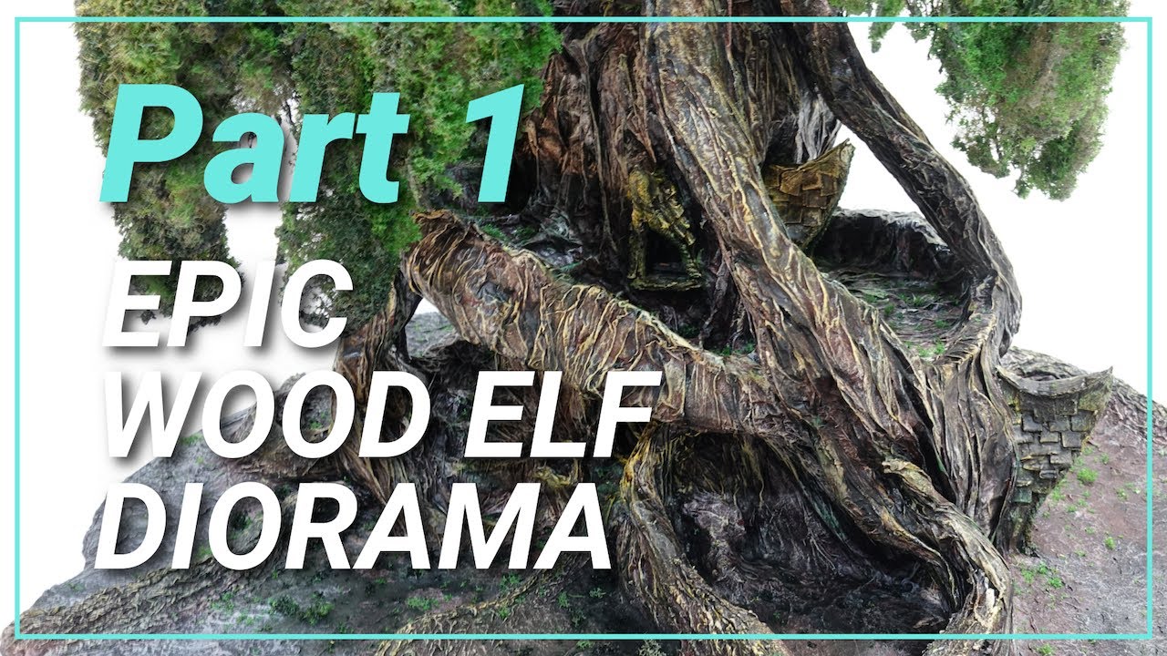 EPIC Wood Elf Treehouse Diorama | Building a Fantasy Miniature ...