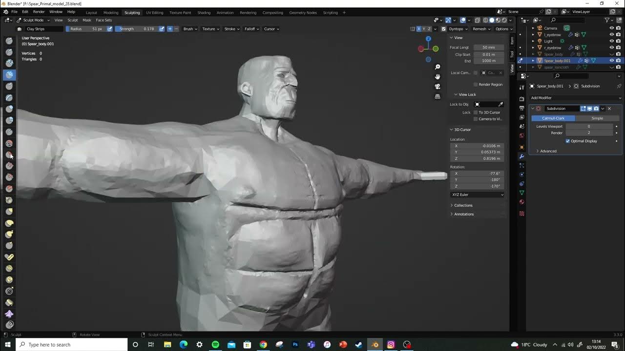 Texturing Spear Primal - Blender Timelapse - YouTube