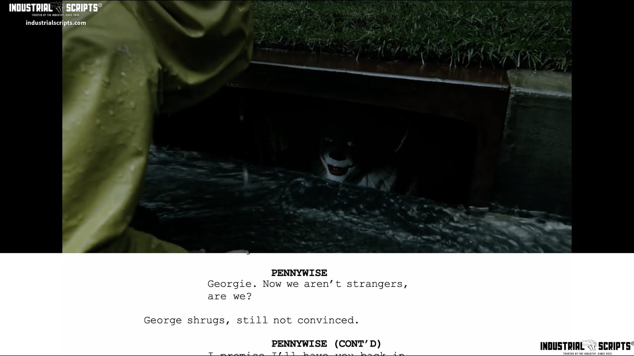 Classic Movie Scenes: IT (2017) // Georgie Meets Pennywise // Script-to ...