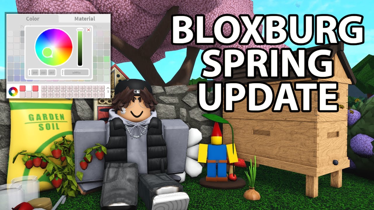 BLOXBURG SPRING UPDATE: COLOR WHEEL, Garden Items, and MORE | Roblox ...