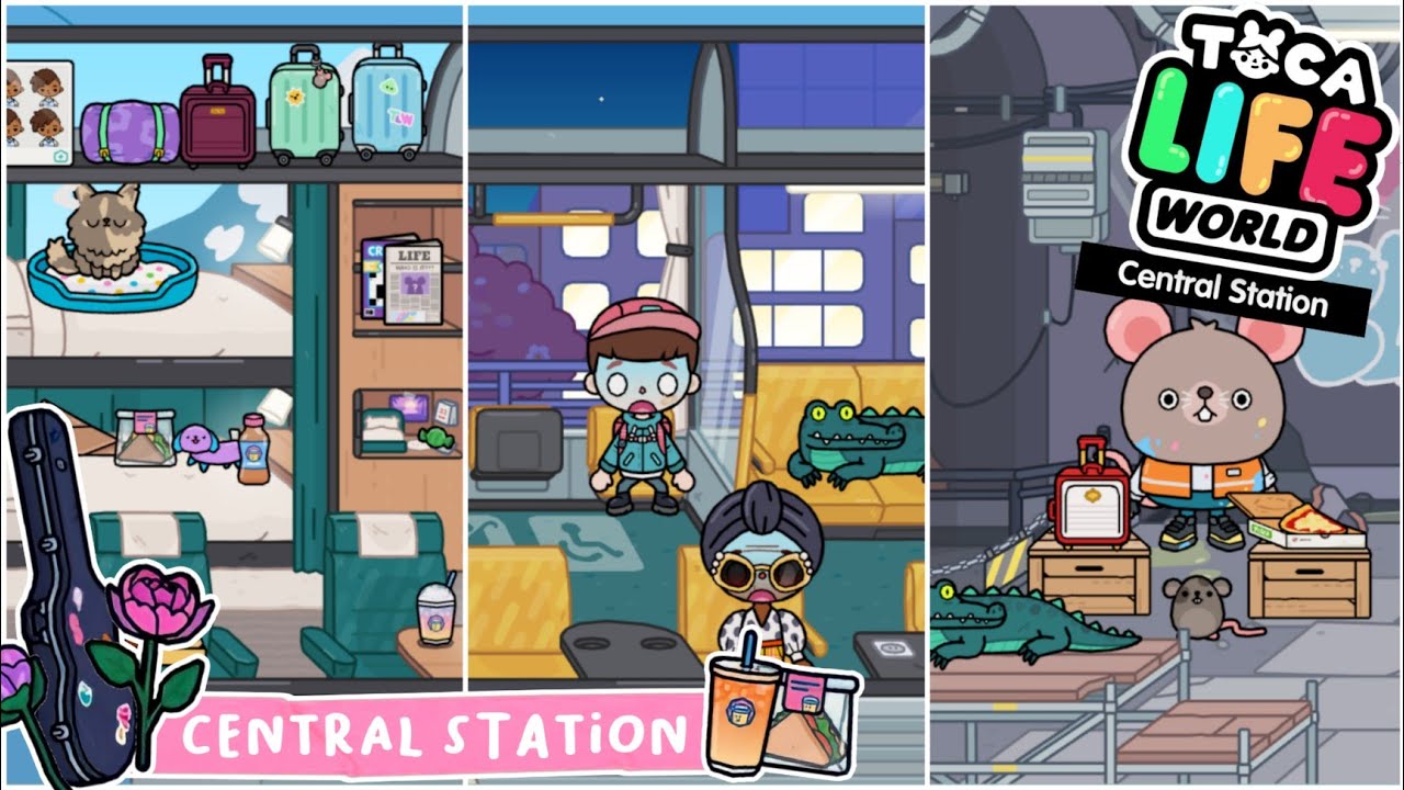 NEW LOCATION UPDATE CENTRAL STATION OUT NOW IN TOCA LIFE WORLD🚈😱🌍 ...