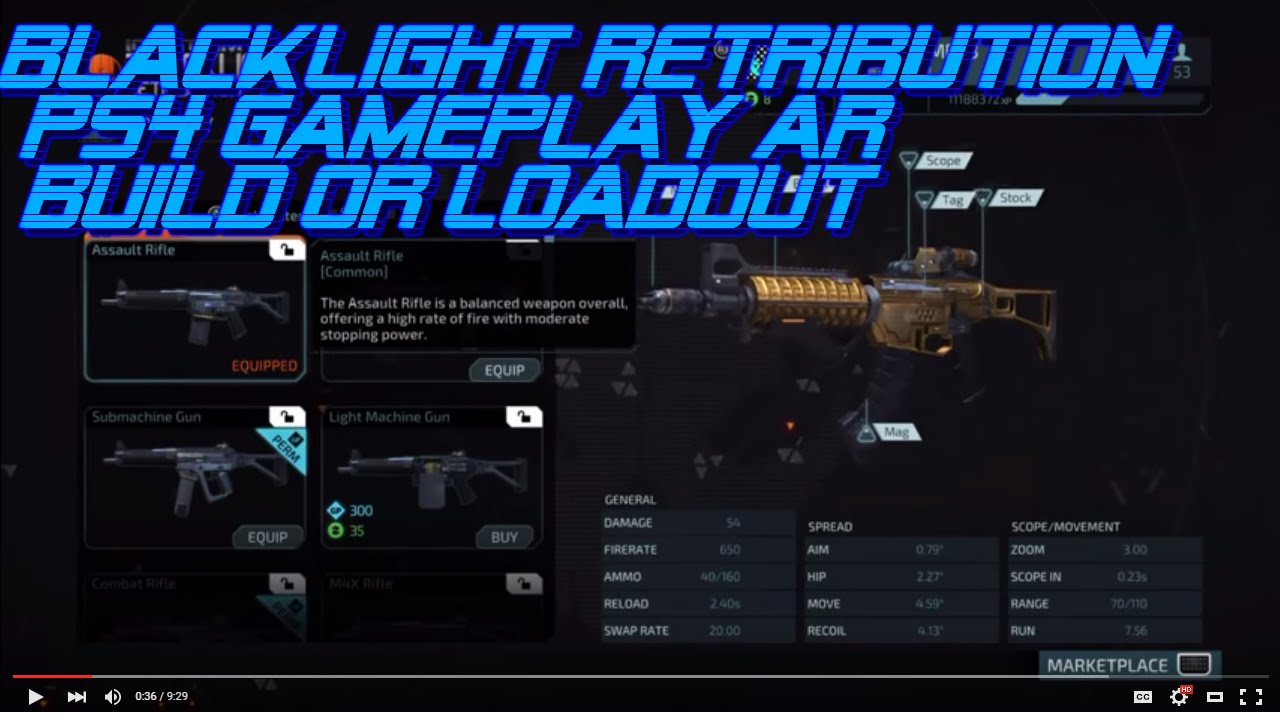 Blacklight retribution PS4 gameplay AR Build or Loadout - YouTube