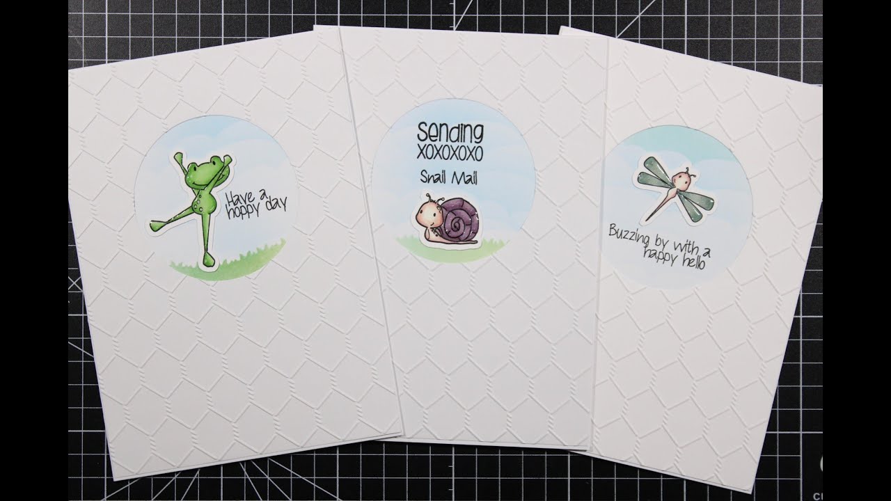Simple Cards using CC Designers Froggies Stamp Set - YouTube