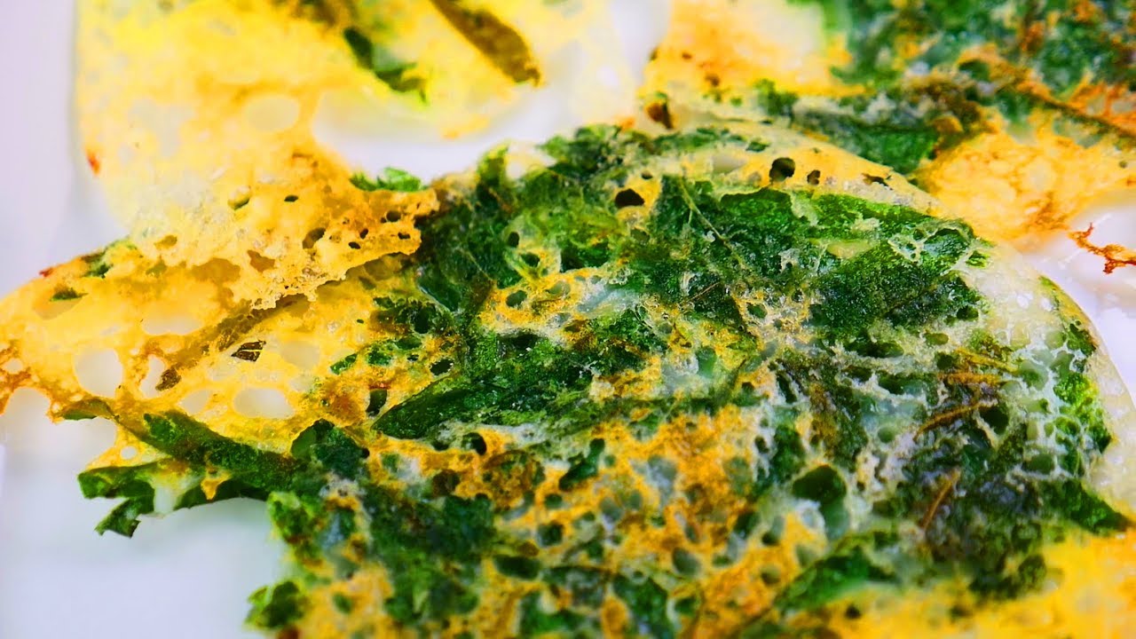 [자막] 빠삭하고 향긋한 깻잎전 (crispy perilla leaves pancake) - YouTube