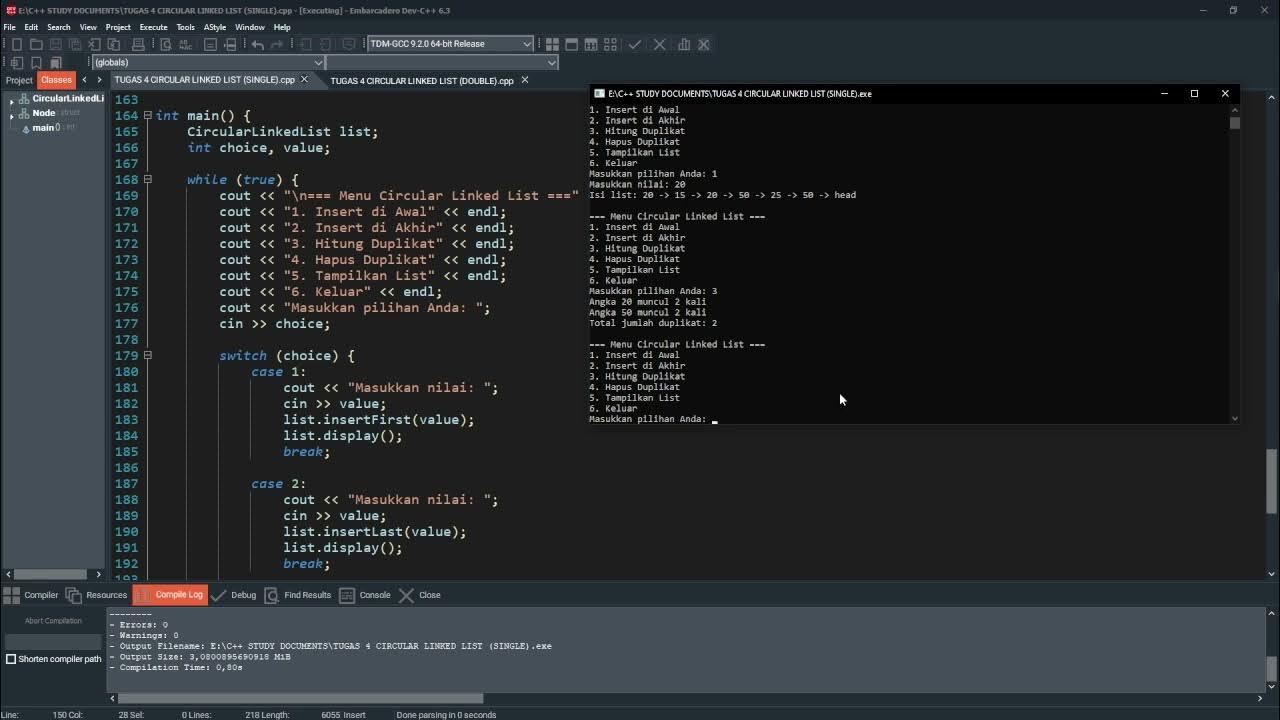 Tugas 4 Circular Linked List - YouTube