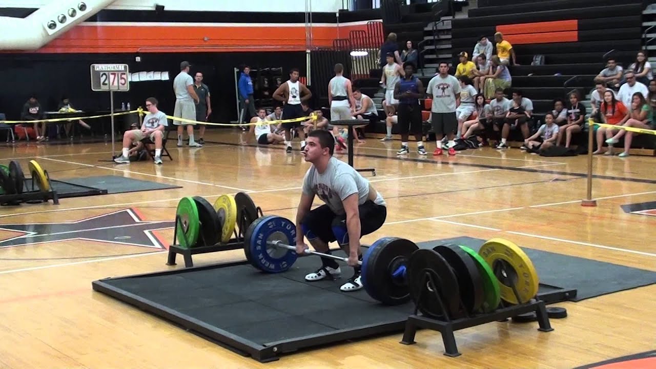 1st Lift 2014 National High School Power Clean Championship Sam Nichols ...